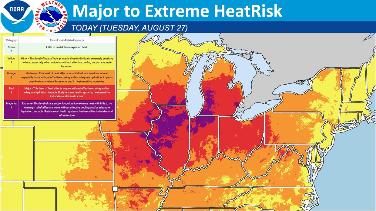 Maps show where late-summer heat wave will affect millions in U.S ...