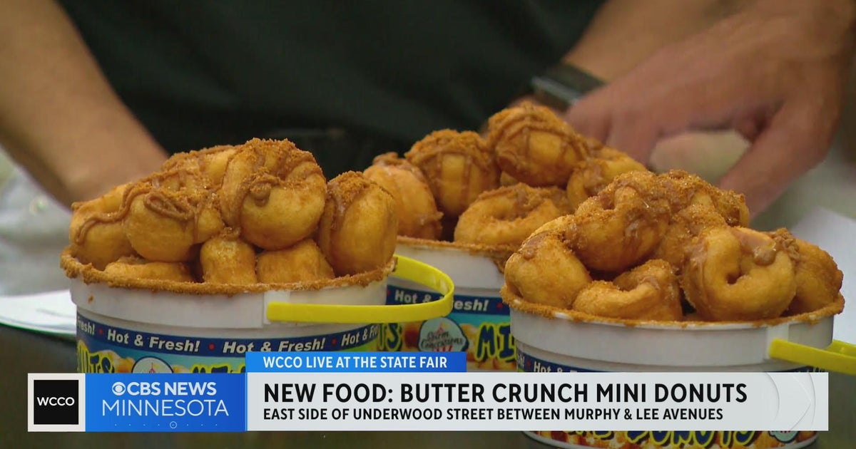 Butter Crunch Mini Donuts combine 2 State Fair staples - CBS Minnesota