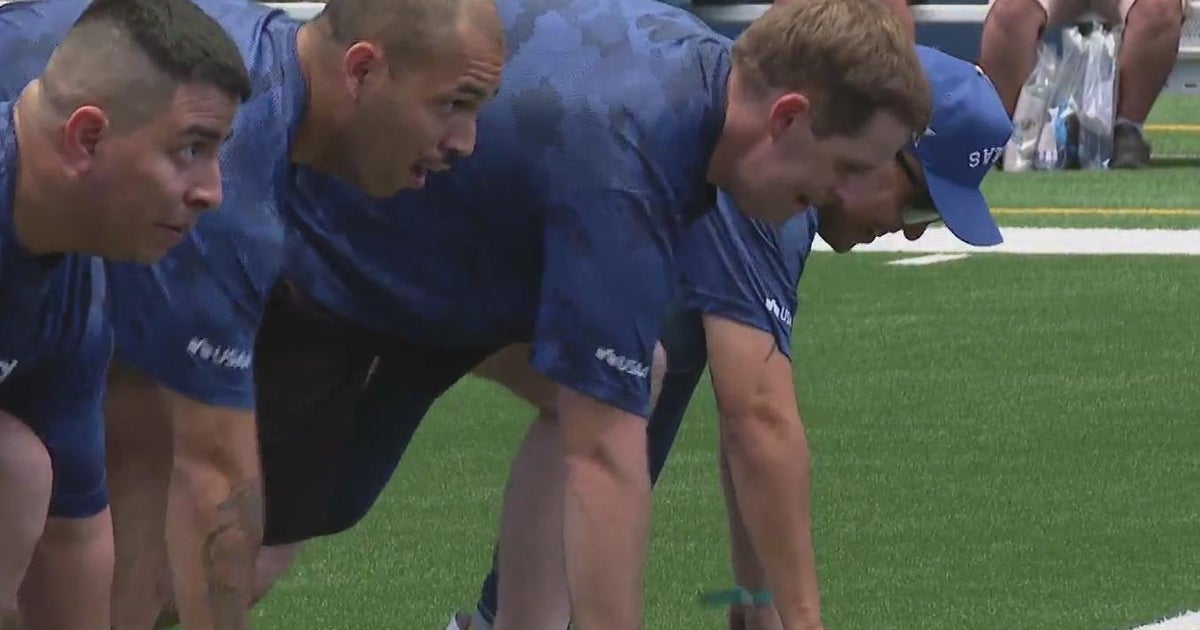 Cowboys honor military with NFL boot camp at AT&T Stadium - CBS Texas