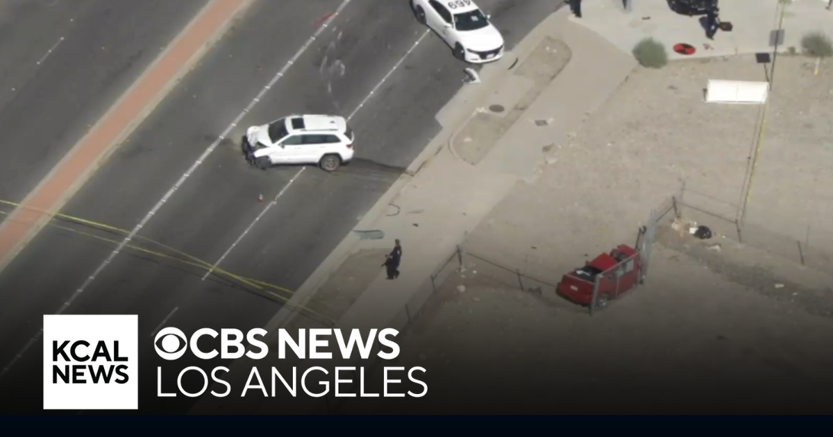 Innocent driver killed as CHP pursuit ends with violent crash in Fontana - CBS Los Angeles