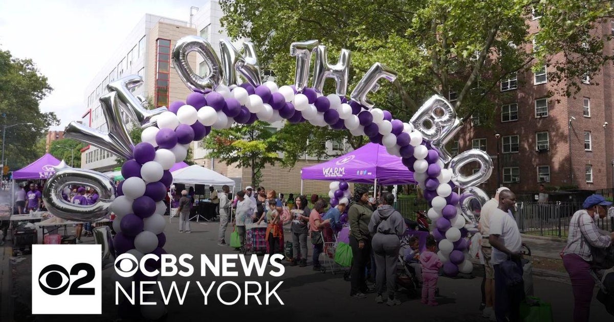 Harlem block party raises awareness about domestic violence - CBS New York