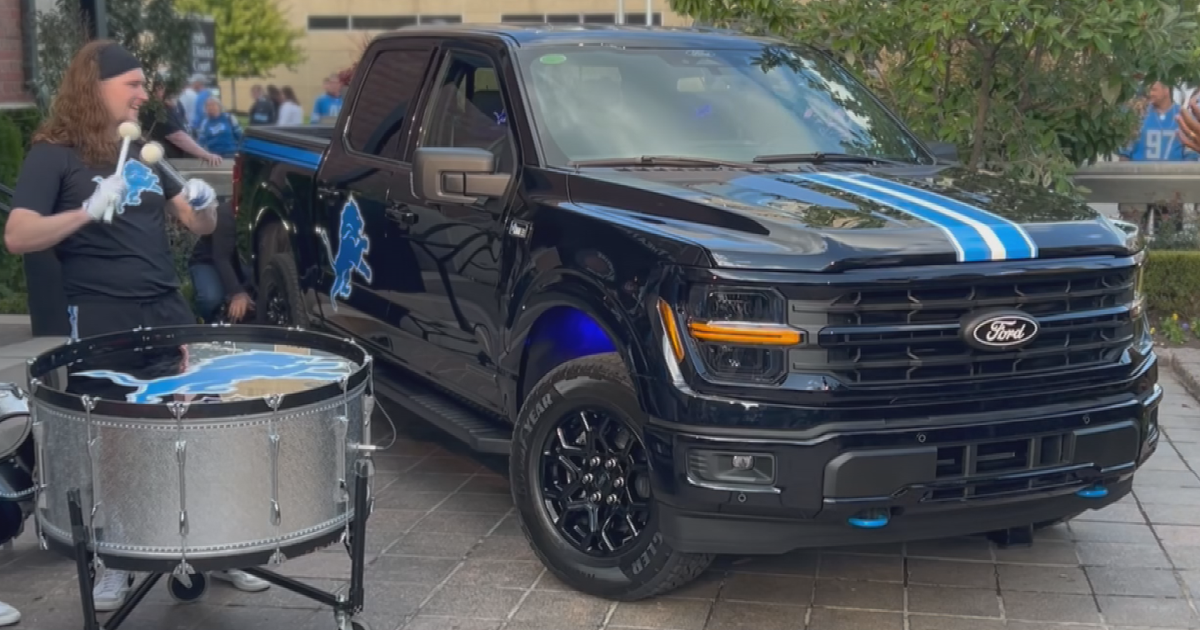 Ford unveils limited edition Detroit Lions F-150 Hybrid - CBS Detroit