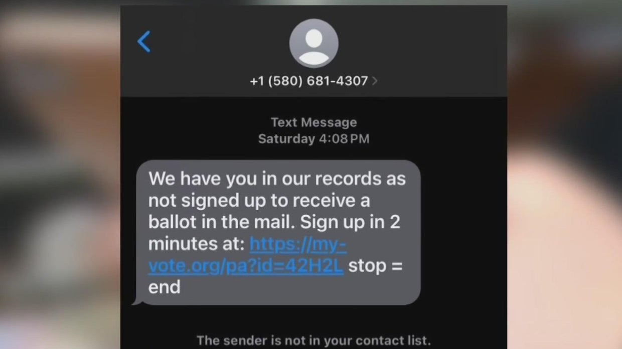 How to tell if a political text message is a scam - CBS Pittsburgh