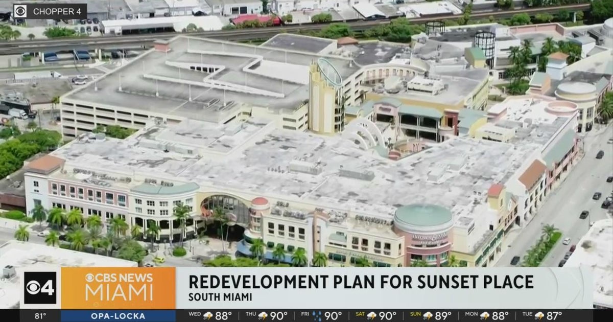 Redevelopment plan filed for Sunset Place - CBS Miami