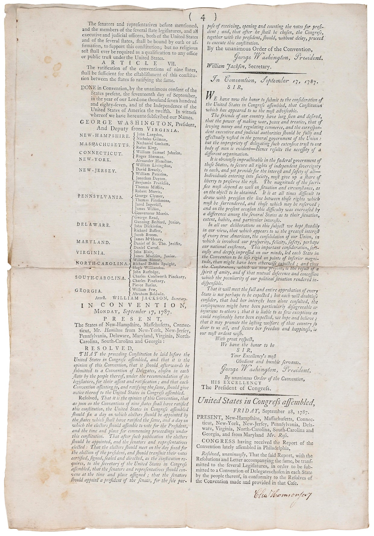 A rare copy of the U.S. Constitution laid forgotten inside a filing ...