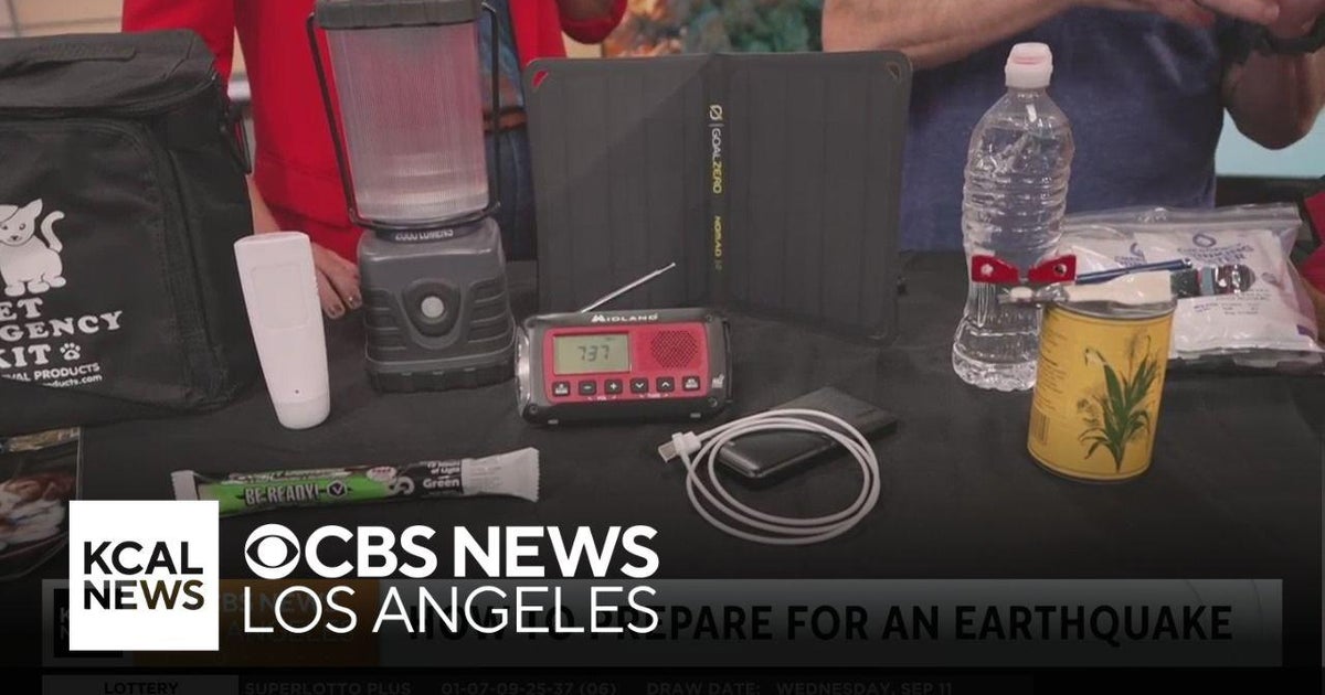 A look at essential earthquake survival gear and kits - CBS Los Angeles