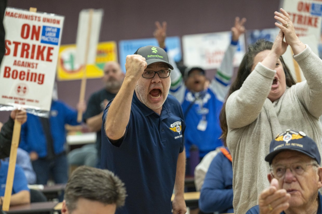 Boeing workers go on strike after overwhelming votes to reject contract ...