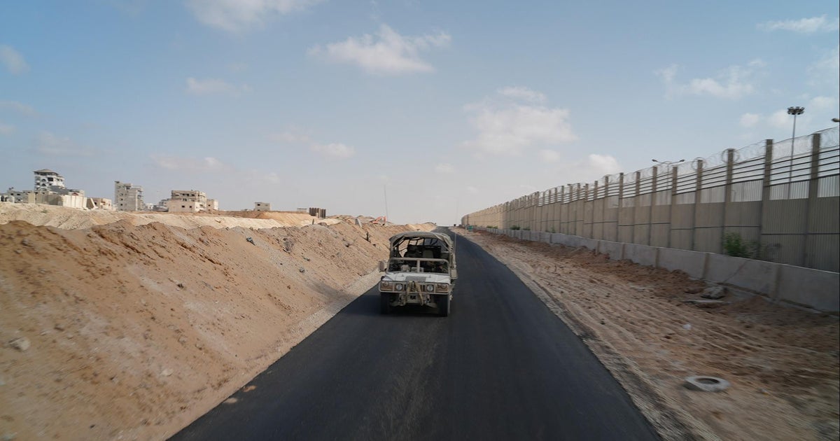 CBS News tours Philadelphi Corridor with Israeli military - CBS News
