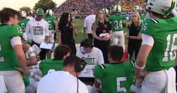 Carroll head football coach Riley Dodge returns to his alma matter ...