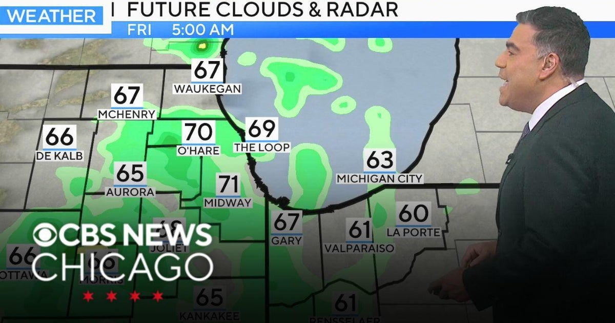 Get ready for rain on Friday - CBS Chicago