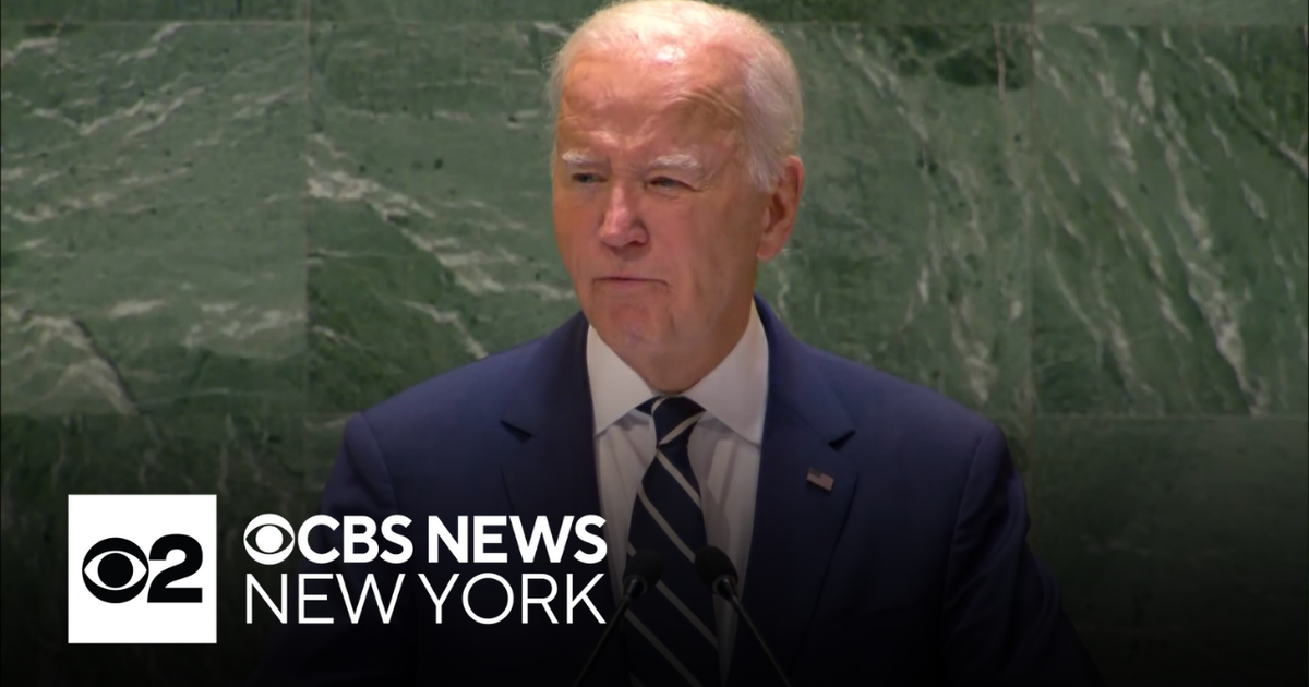 Biden addresses U.N. General Assembly for last time as president - CBS New York