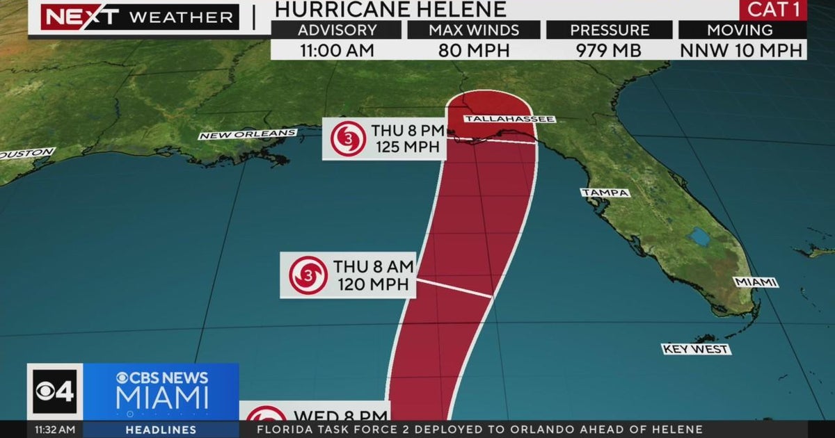 Tracking Hurricane Helene 9/25/2024 11AM - CBS Miami