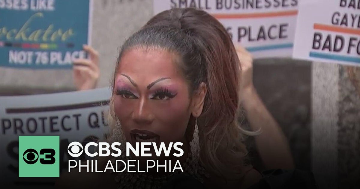 Gayborhood holds rally against Philadelphia 76ers' proposed arena - CBS ...