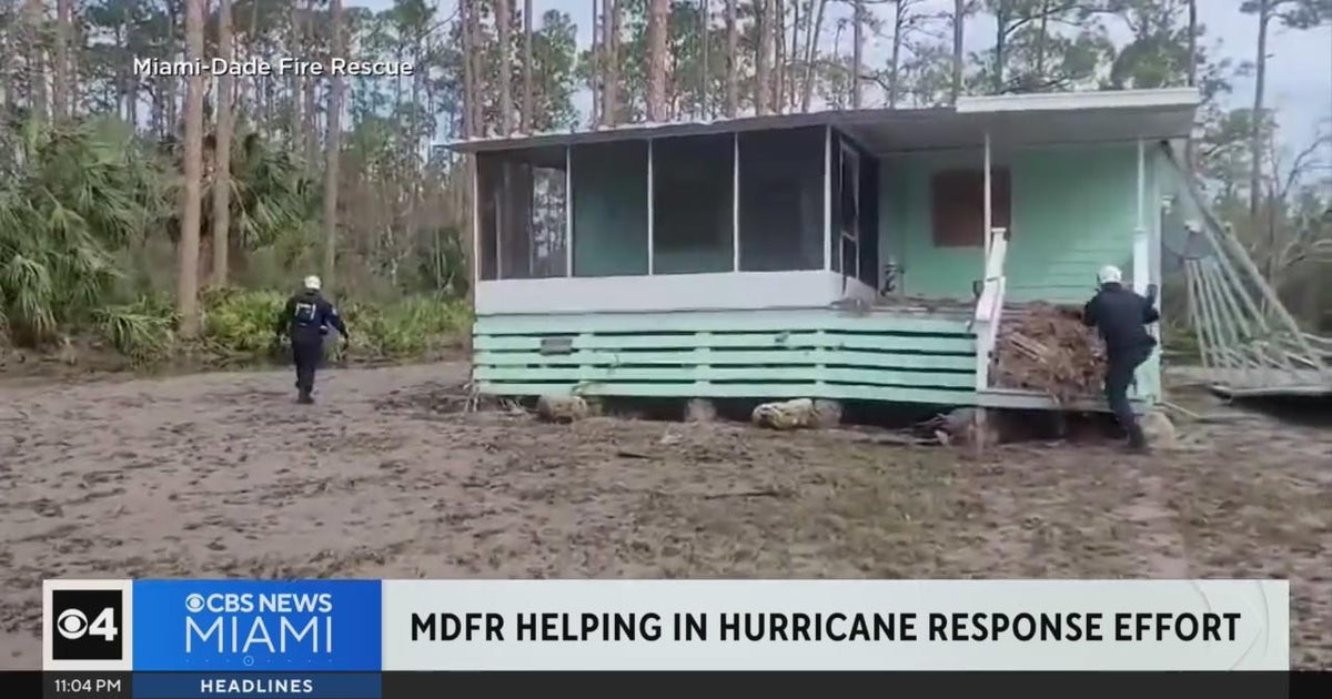 Miami-Dade Fire Rescue helps with Helene response efforts - CBS Miami
