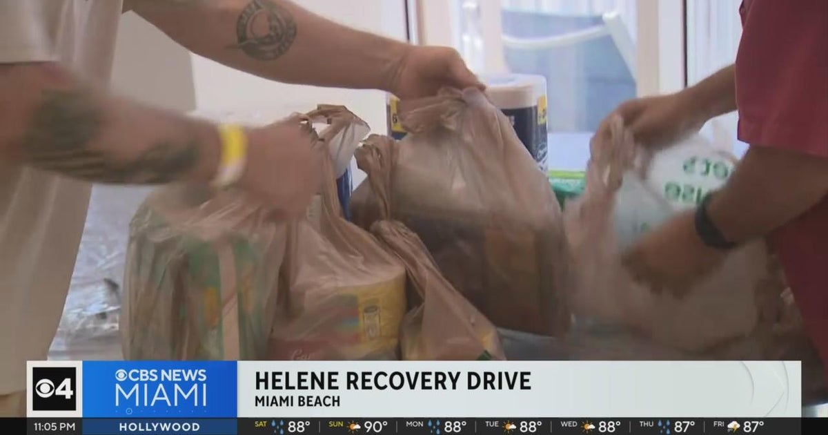 Miami Beach veterans hold Helene recovery drive - CBS Miami