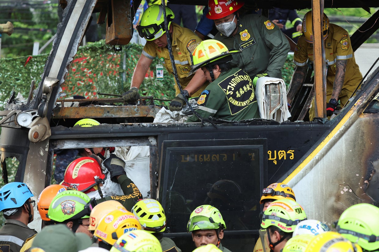 At least 23 confirmed dead in school bus fire in Thailand, police say ...
