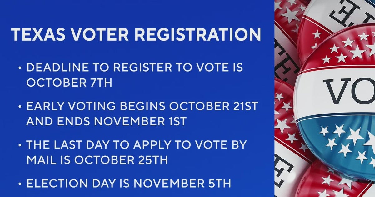 Texas' voter registration deadline is soon. See the key info for the ...