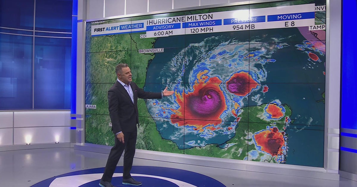 Hurricane Milton intensifies to Category 3 storm on Monday - CBS Texas