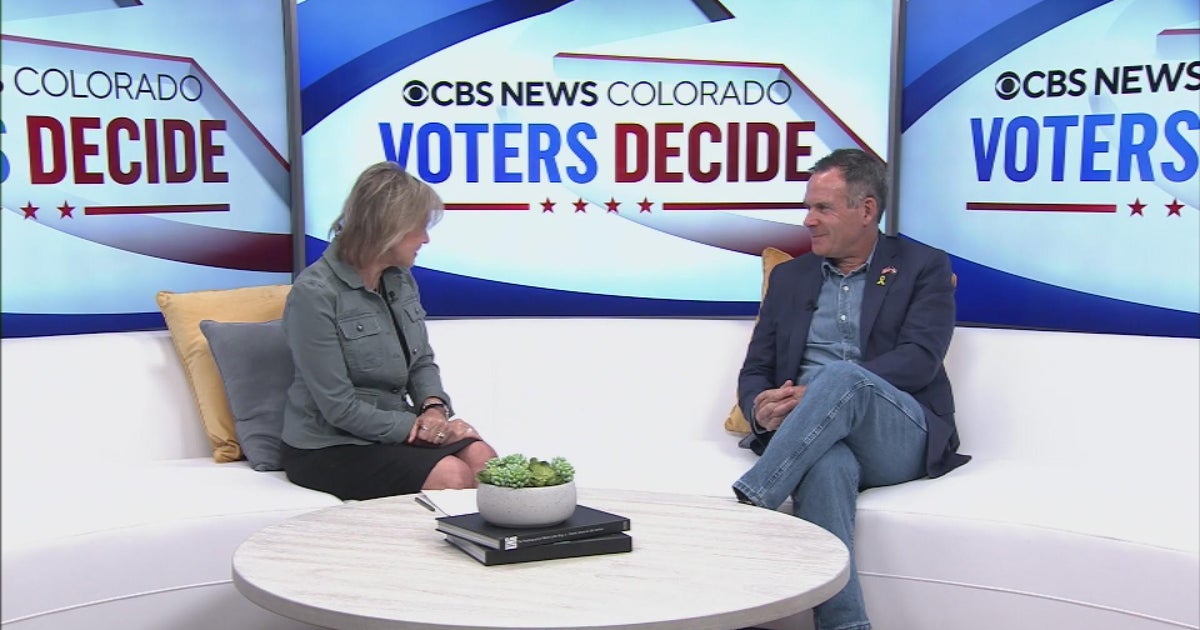 Democrat Adam Frisch speaks about his campaign for Congressional District 3 - CBS Colorado