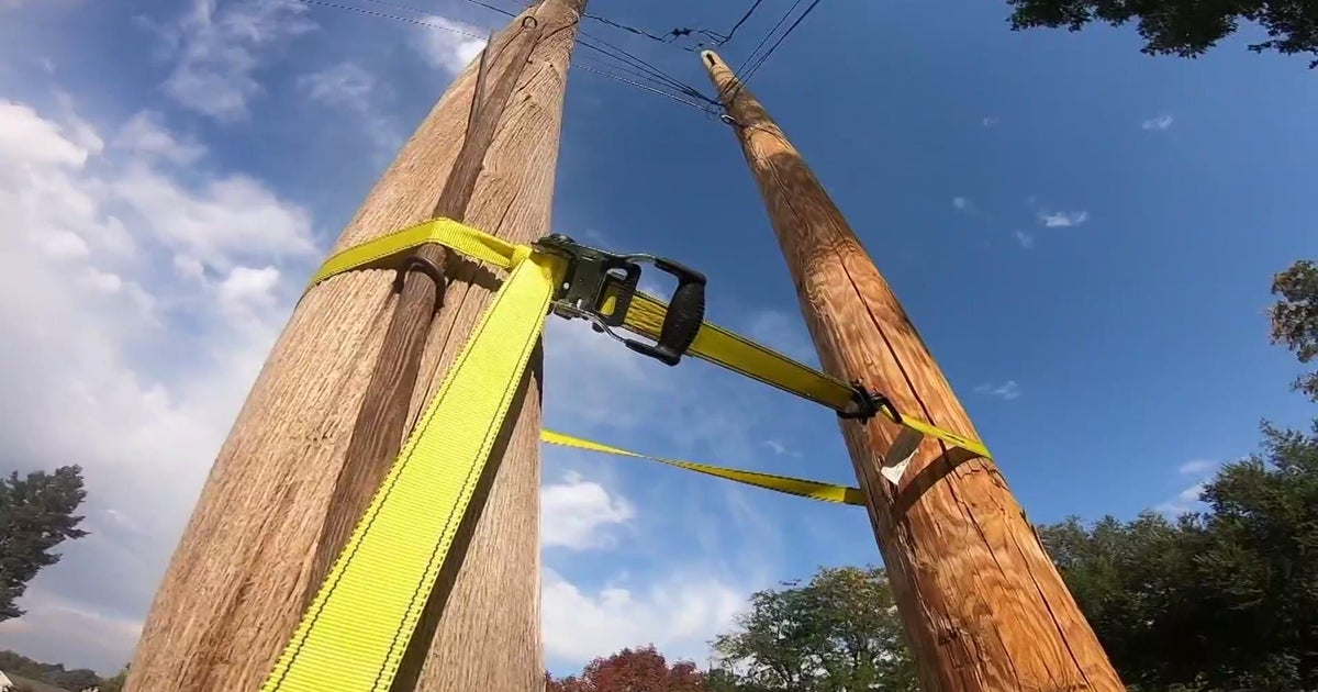 Leaning power pole causes safety issues for Littleton resident - CBS ...