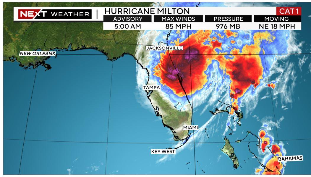 Hurricane Milton moves off Florida's east coast. Here's the latest ...