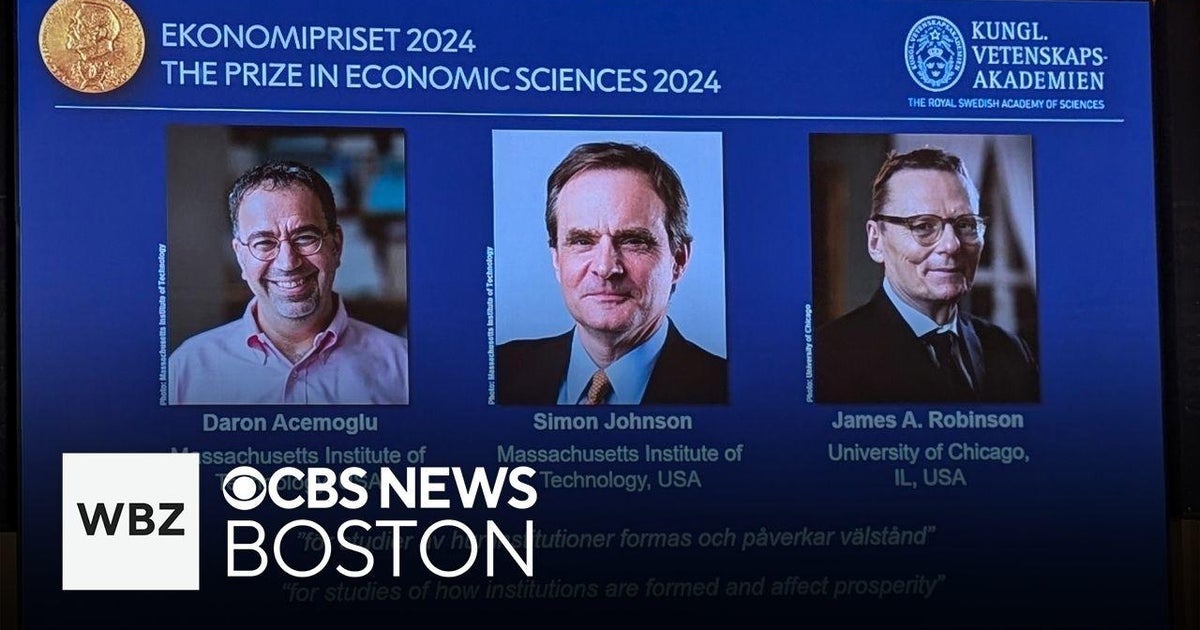 MIT professors share Nobel Prize in economics - CBS Boston