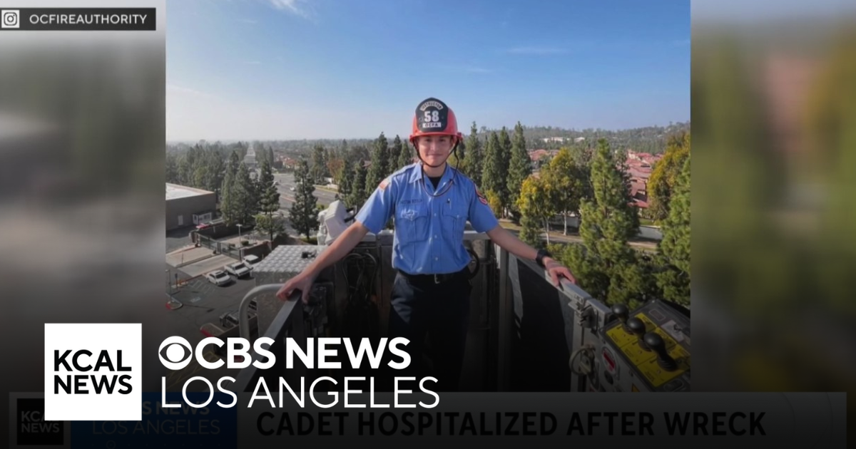 OCFA cadet remains hospitalized after crash with DUI driver - CBS Los ...