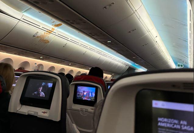 Photos show mess on Air Canada flight after turbulence sends passenger ...
