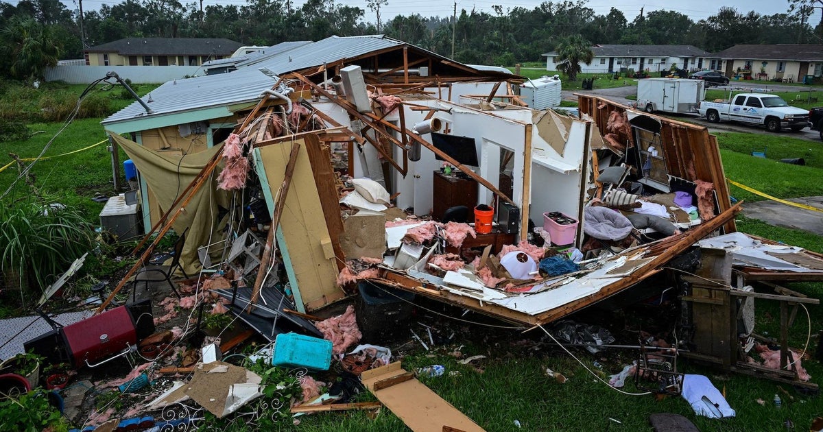 Helene, Milton latest death toll, power outage updates - CBS News