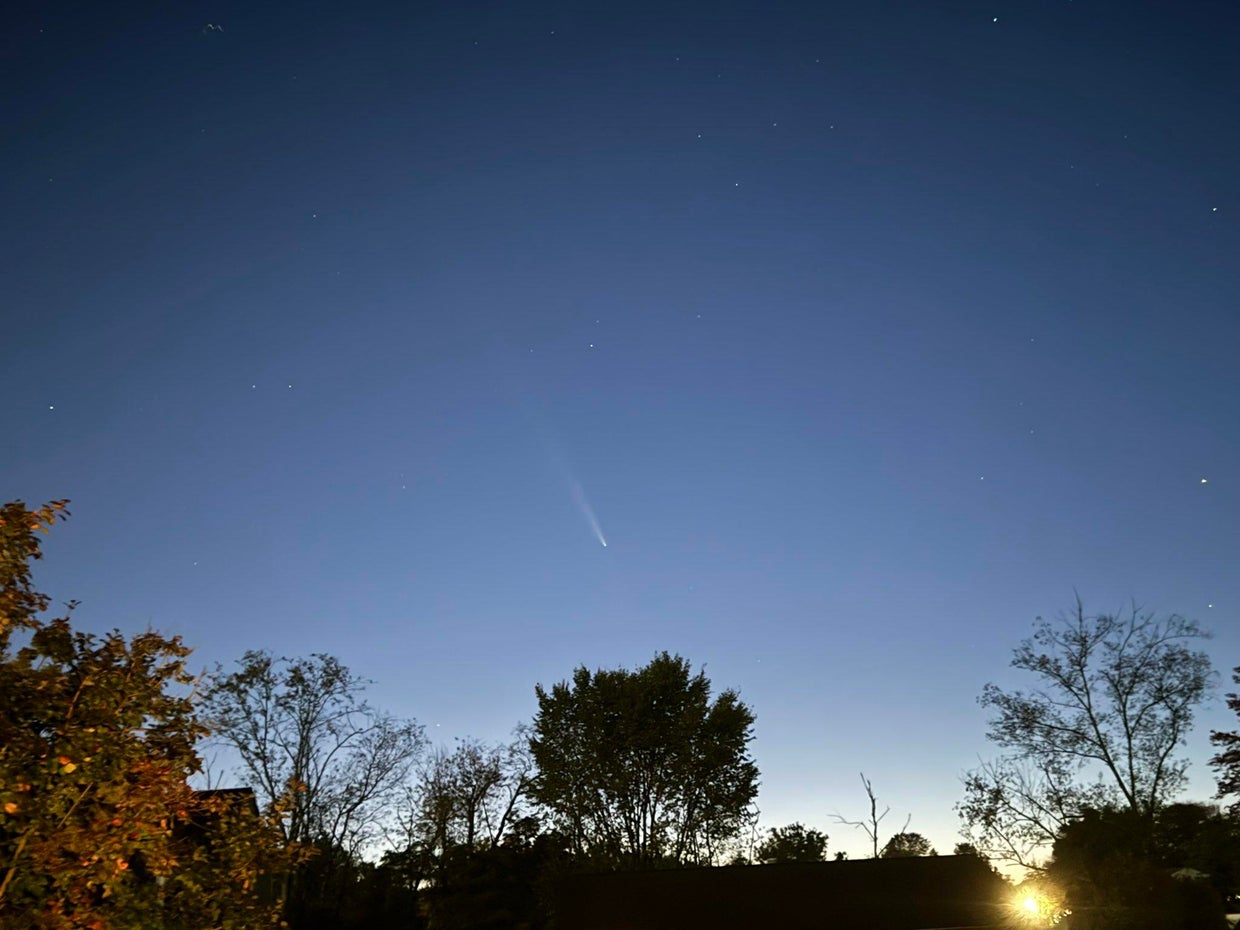 Photos show once-in-80,000-year comet streaking across Pennsylvania sky