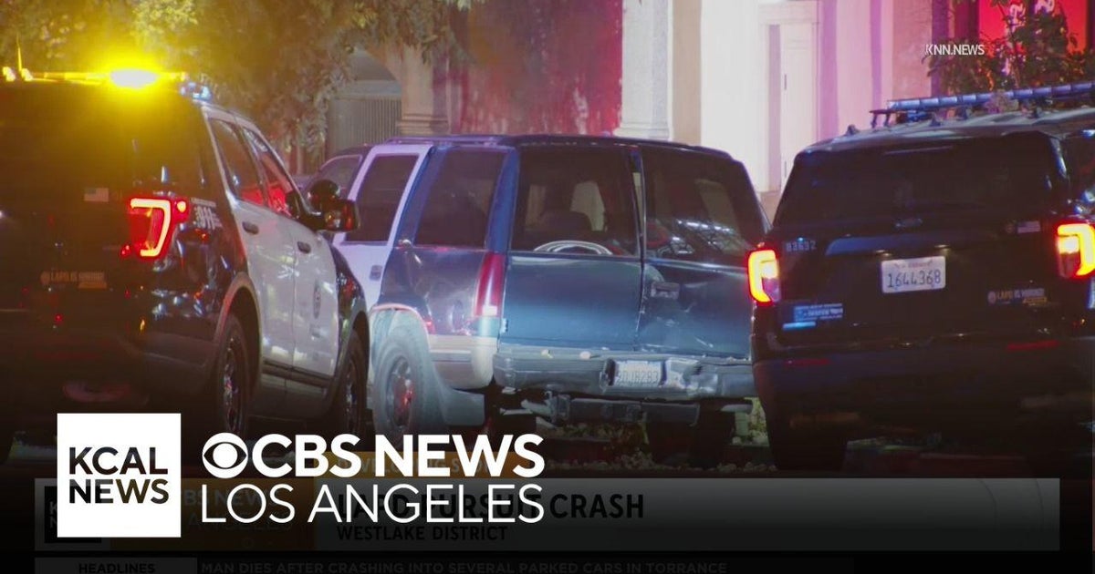 2 LAPD officers injured in Downtown L.A. pursuit crash - CBS Los Angeles