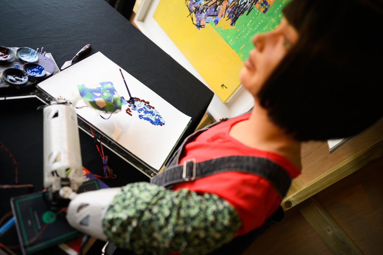 Sotheby's to auction its first artwork made by a humanoid robot - CBS News
