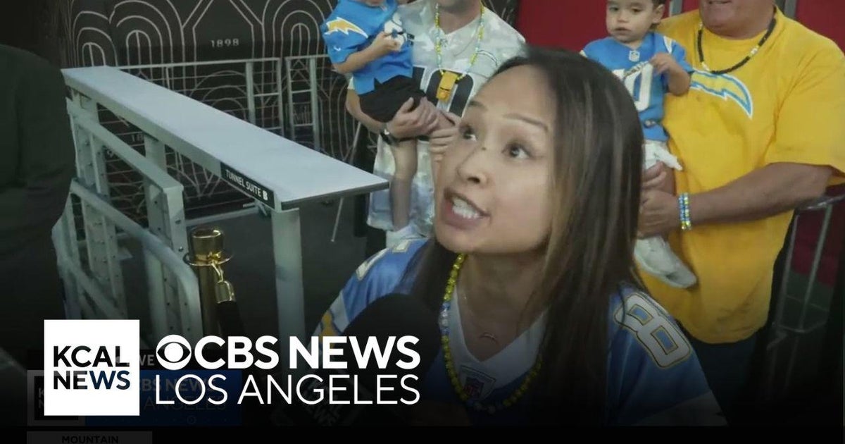 Chargers superfan who went viral cheers on LA team against AZ Cardinals ...