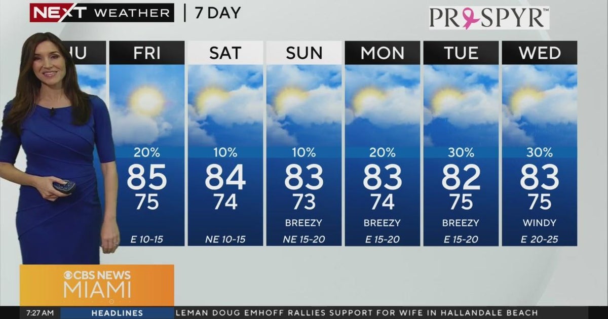 South Florida Weather for Thursday 10/24/2024 7AM - CBS Miami