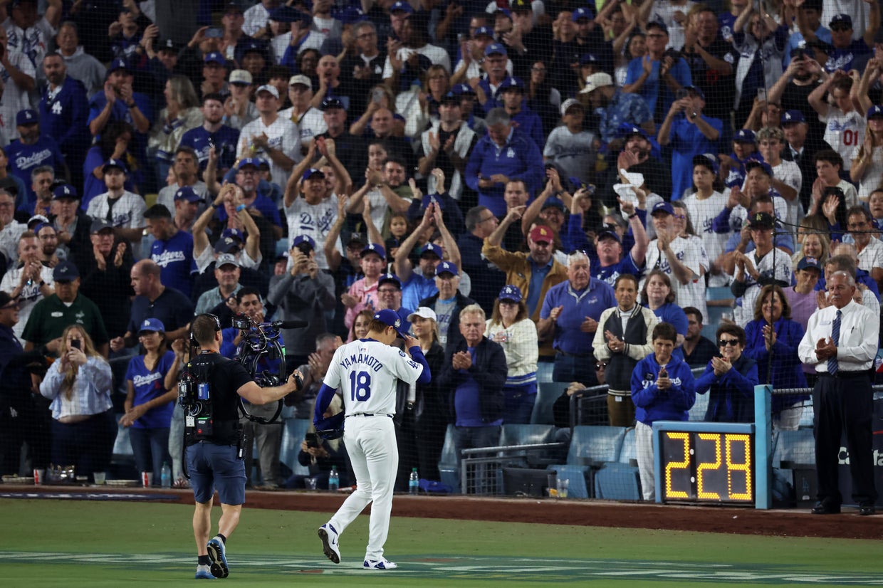 Yamamoto throws gem, Dodgers slug three homers on way to 2-0 lead over ...