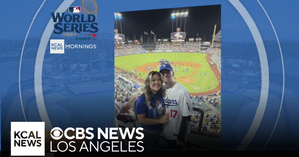 Dodger fans photos and videos | Justin and Lillian from Riverside - CBS ...