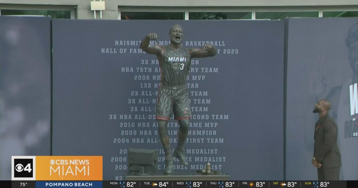 Miami Heat unveil Dwyane Wade statue - CBS Miami