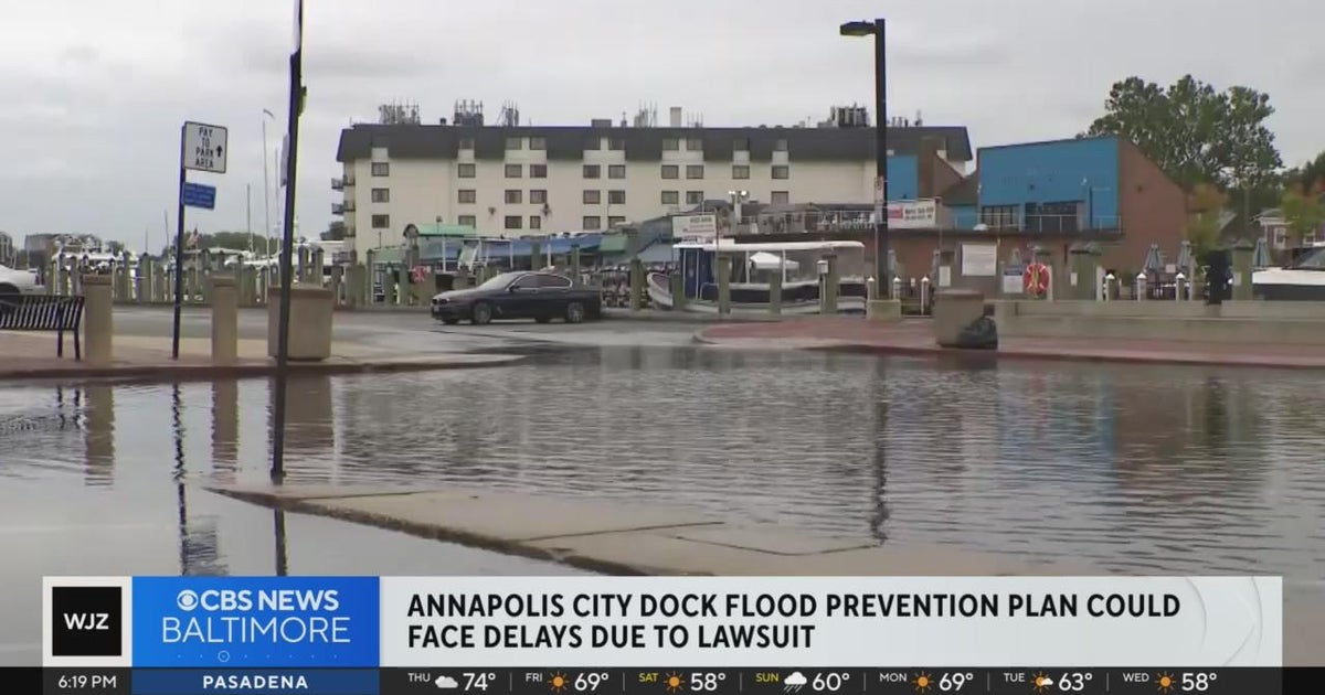 Annapolis City Dock flood prevention plan could be delayed - CBS Baltimore