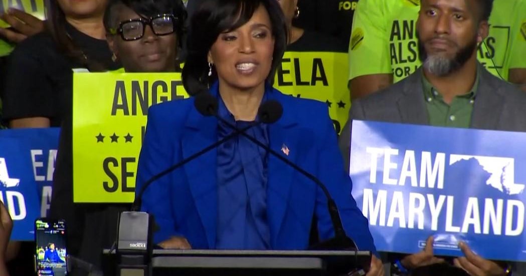 Angela Alsobrooks revels in historic Senate win - CBS Baltimore