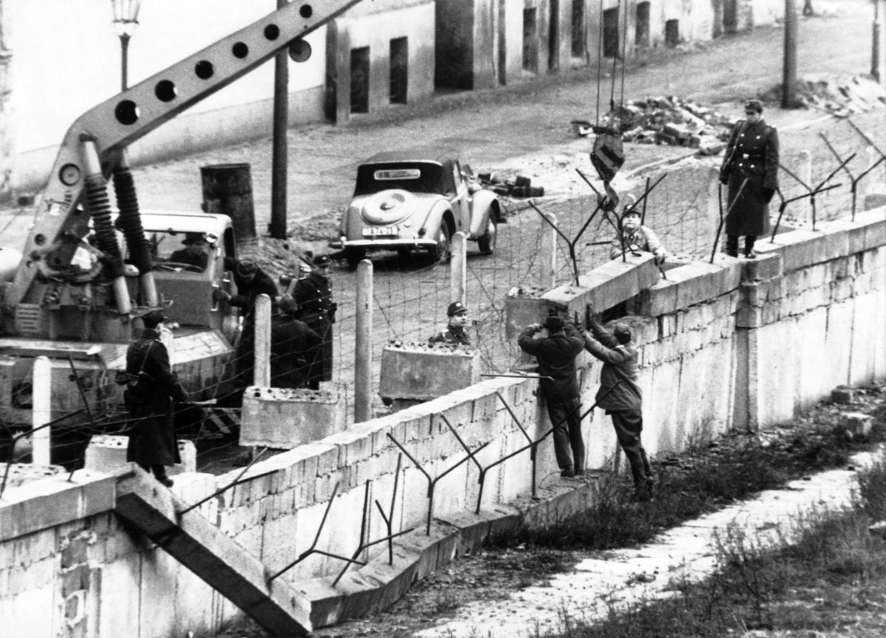 The Berlin Wall came down 35 years ago today. Fragments of the famous ...