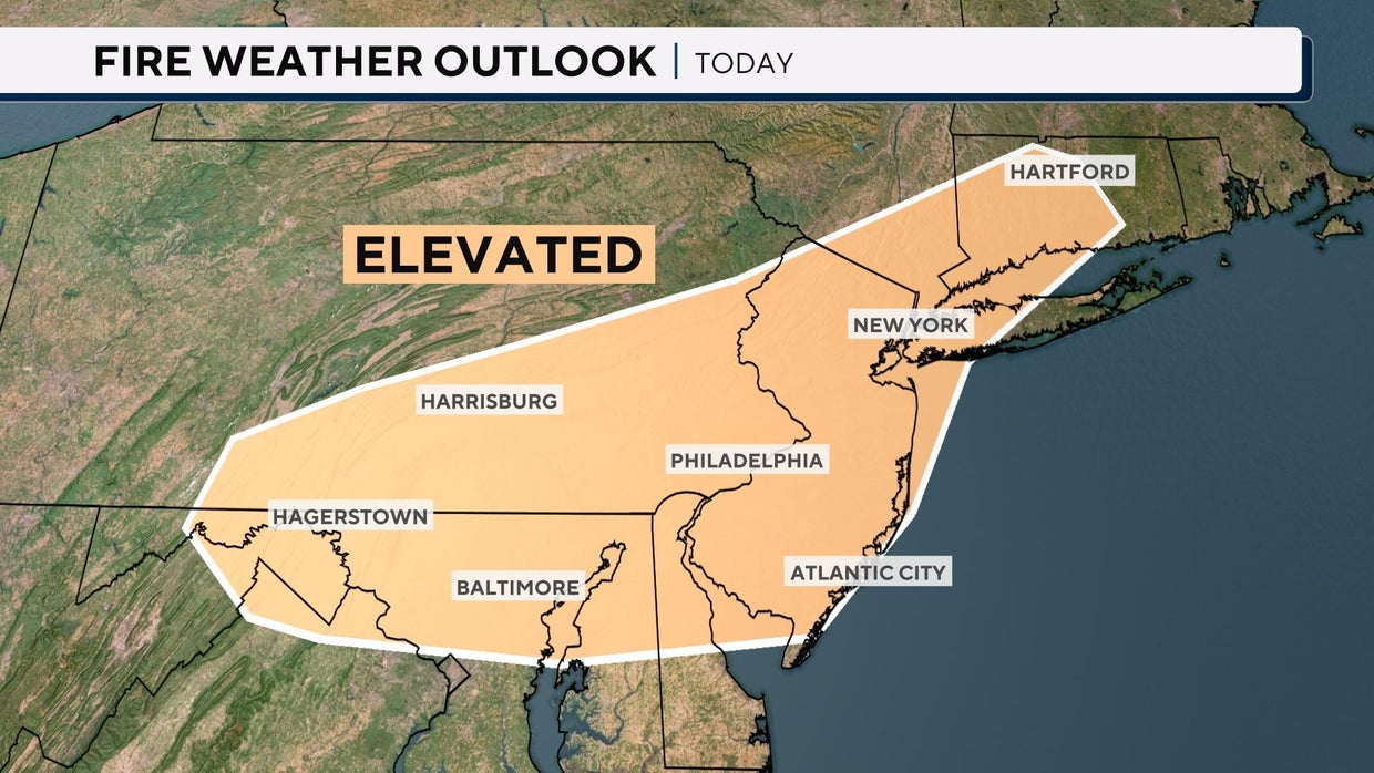 Maps show drought and fire conditions in Northeast states - CBS News