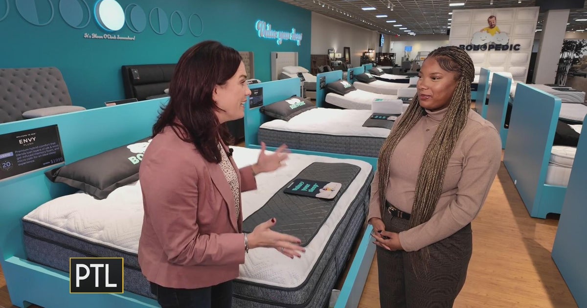 Playing a round of Sleepy Time Trivia at Bob's Discount Furniture - CBS ...