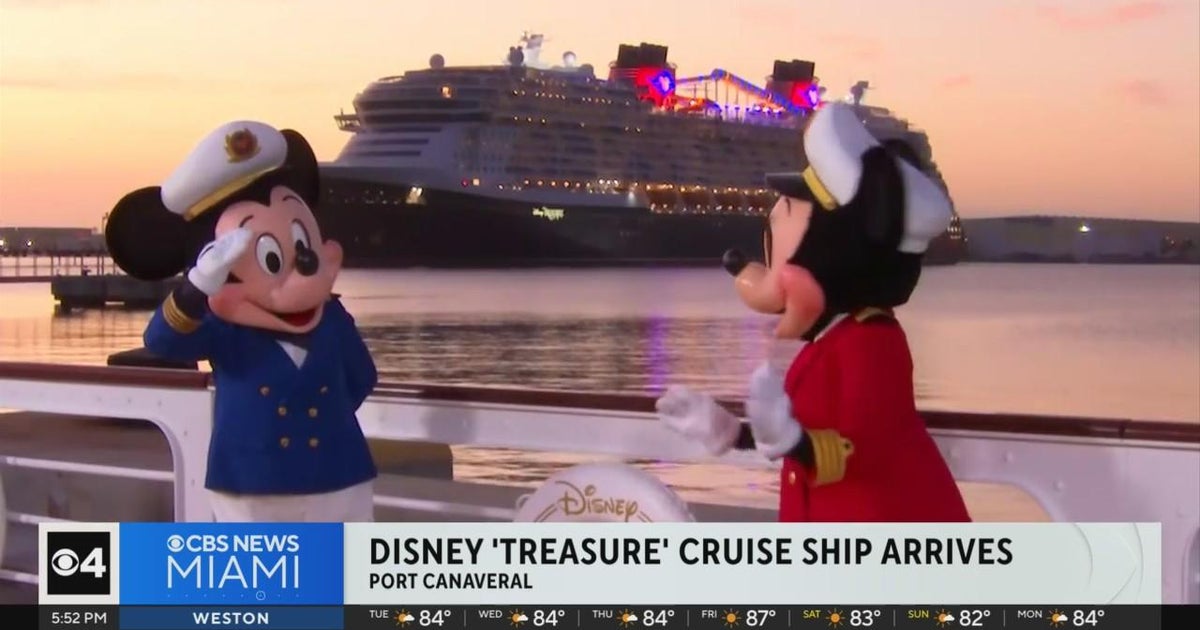 Disney Treasure arrives in Port Canaveral - CBS Miami