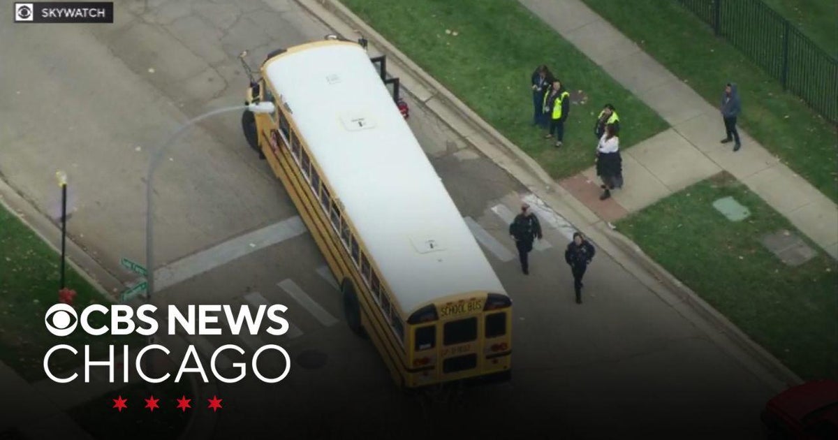 Student hurt in school bus crash in Elgin - CBS Chicago