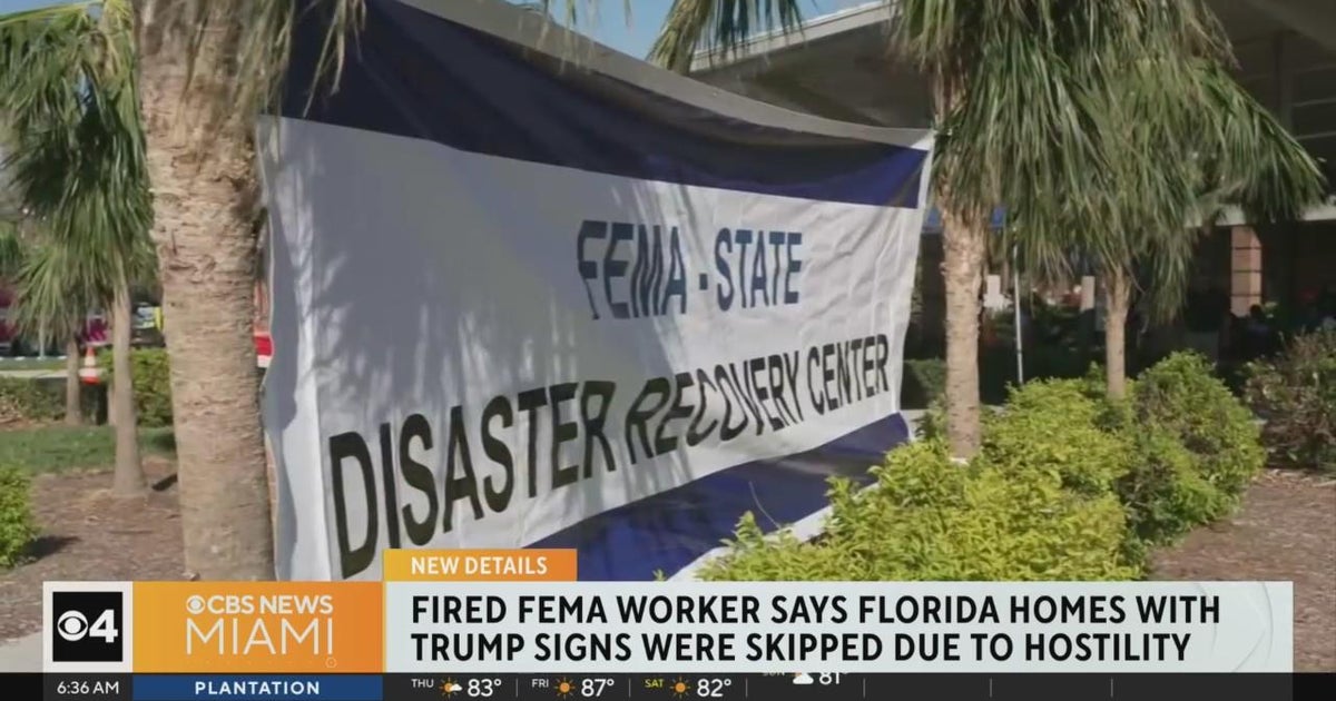 Fired FEMA worker defends skipping hurricane damaged homes with Trump ...