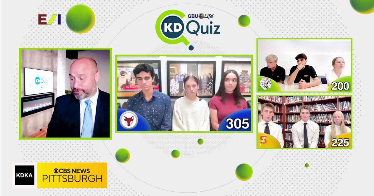 Kd Quiz Part 3 11 9 Cbs Pittsburgh