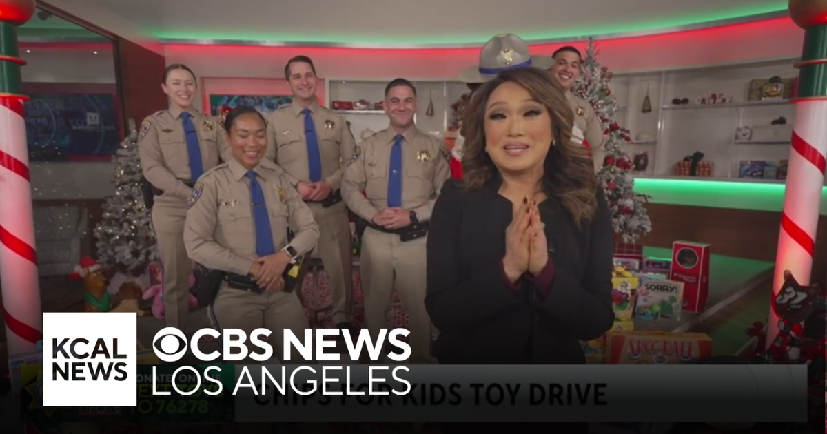 Suzie Suh helps kick off the CHiPs For Kids Toy Drive - CBS Los Angeles