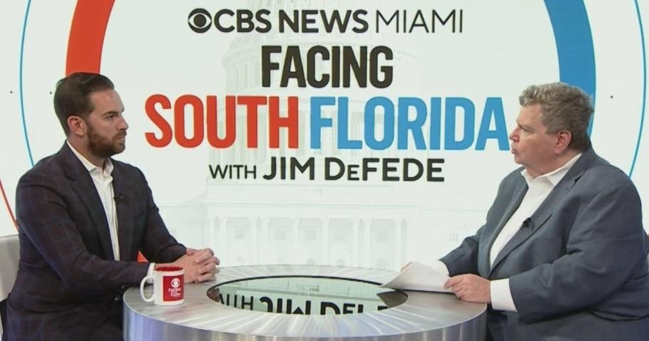 Florida Speaker of the House Danny Perez sits with Jim DeFede - CBS Miami