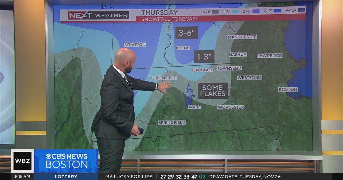 Next Weather: WBZ morning forecast for November 27, 2024 - CBS Boston