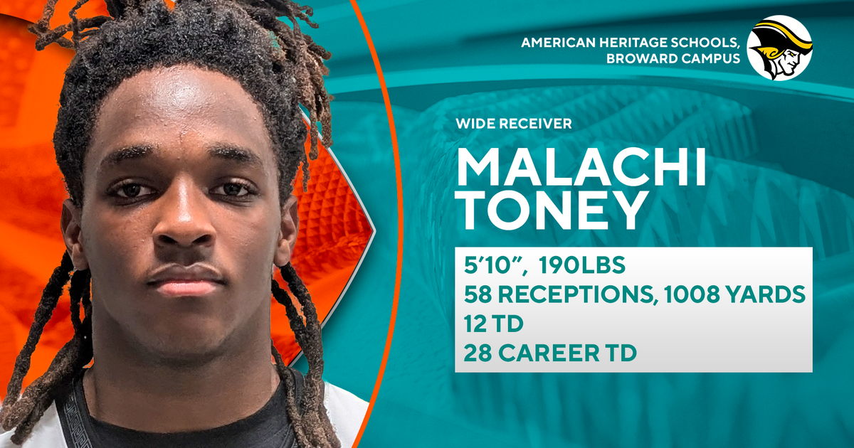 Meet CBS Miami Nat Moore Trophy nominee American Heritage wide receiver ...